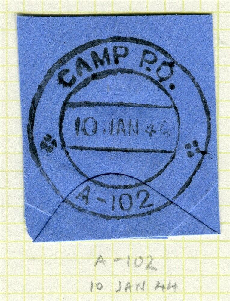 INDIA; CAMP PO POSTMARK on early fine used Piece, A-102 | Asia - India ...