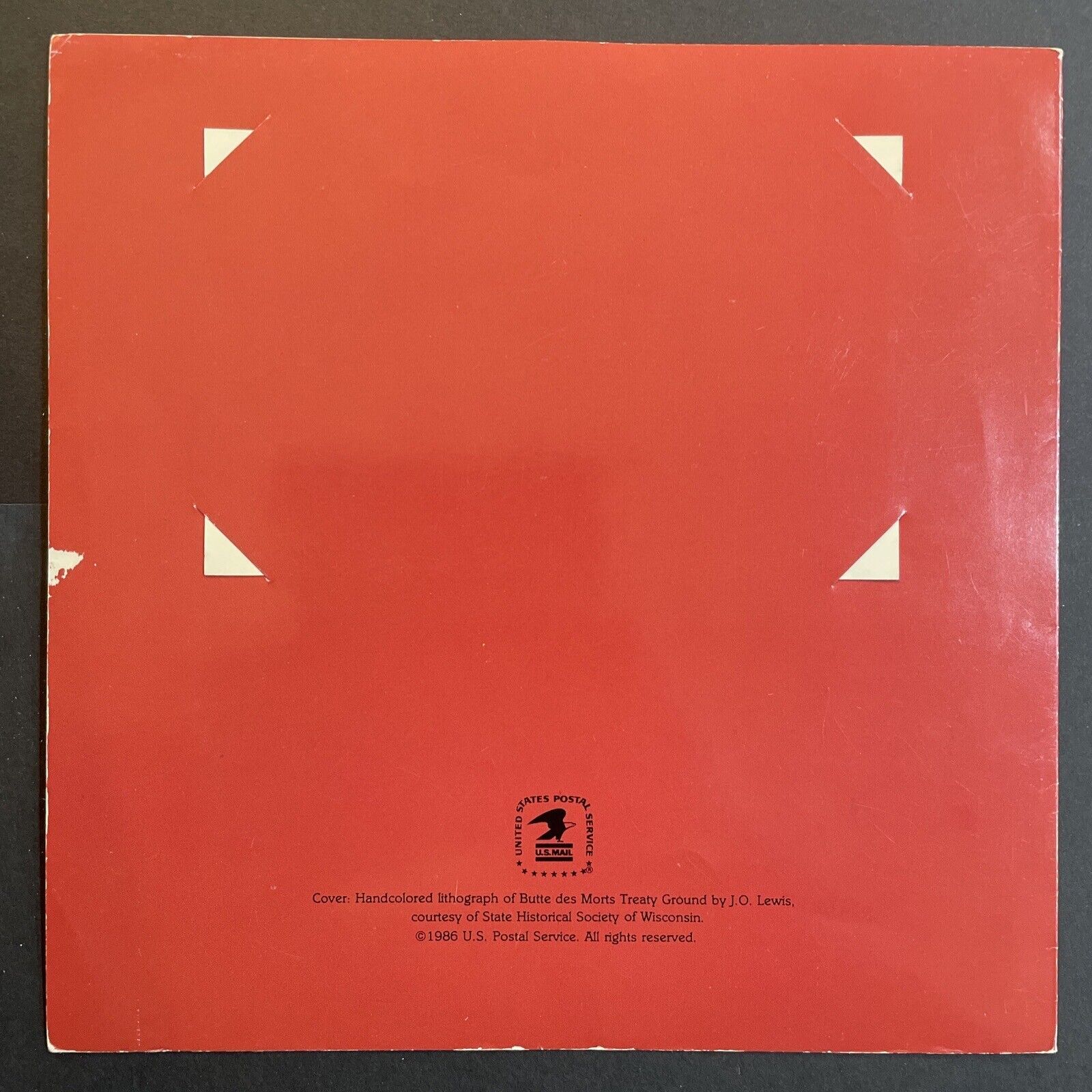 1986 Wisconsin Territory Postal Card First Day Ceremony Program Sc ...