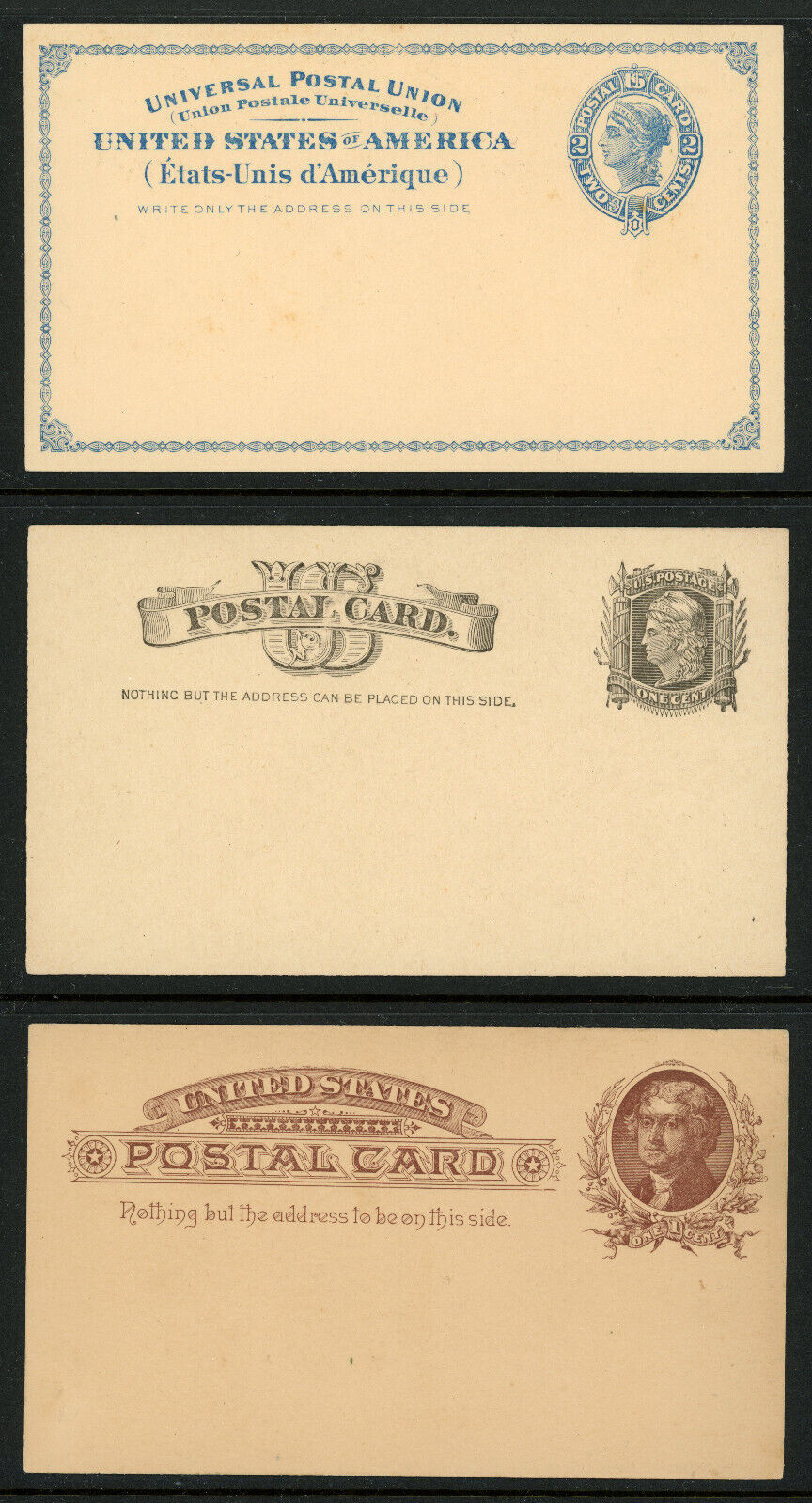 USA Scott# UX6-7-8 Mint Postal Card SCV $160 (53246) | United States ...