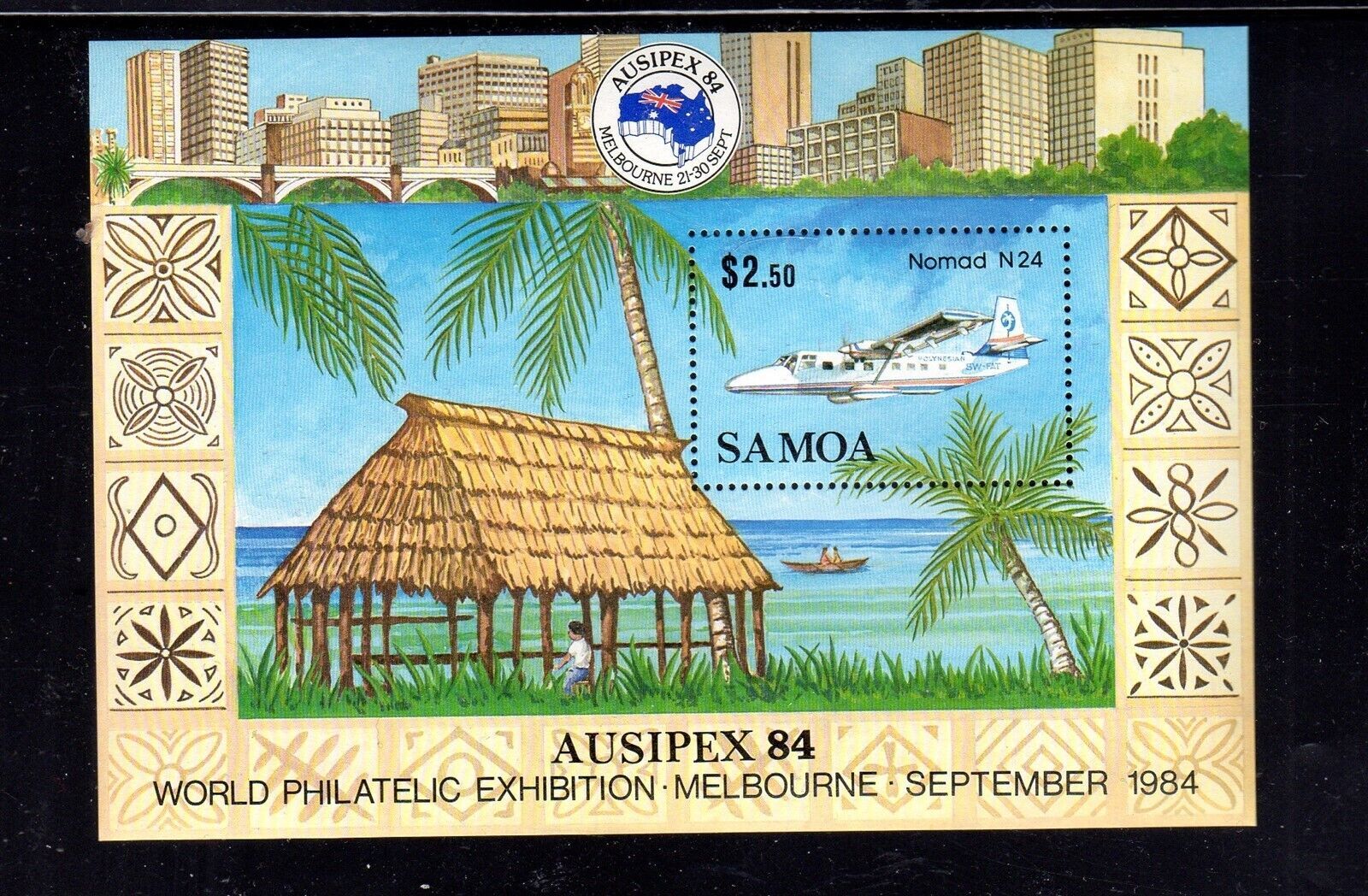 Samoa #633 1984 Ausipex '86 Stamp Exibition Mint VF NH O.G S/S Aa ...