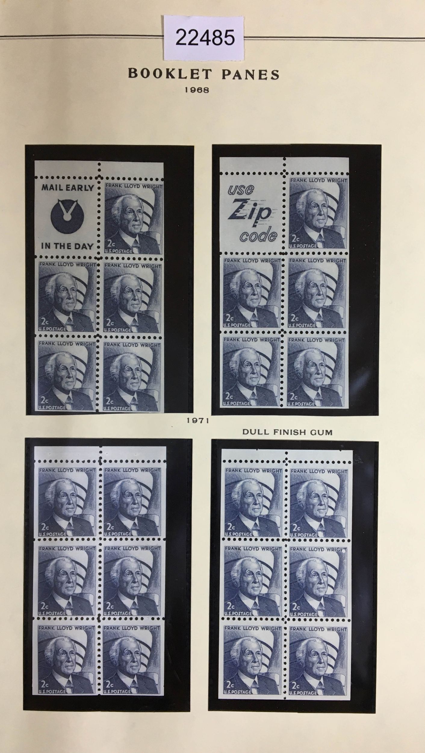 US Stamps # 1968-78 Booklet Pane Collection Mint OG NH LOT #22485 ...