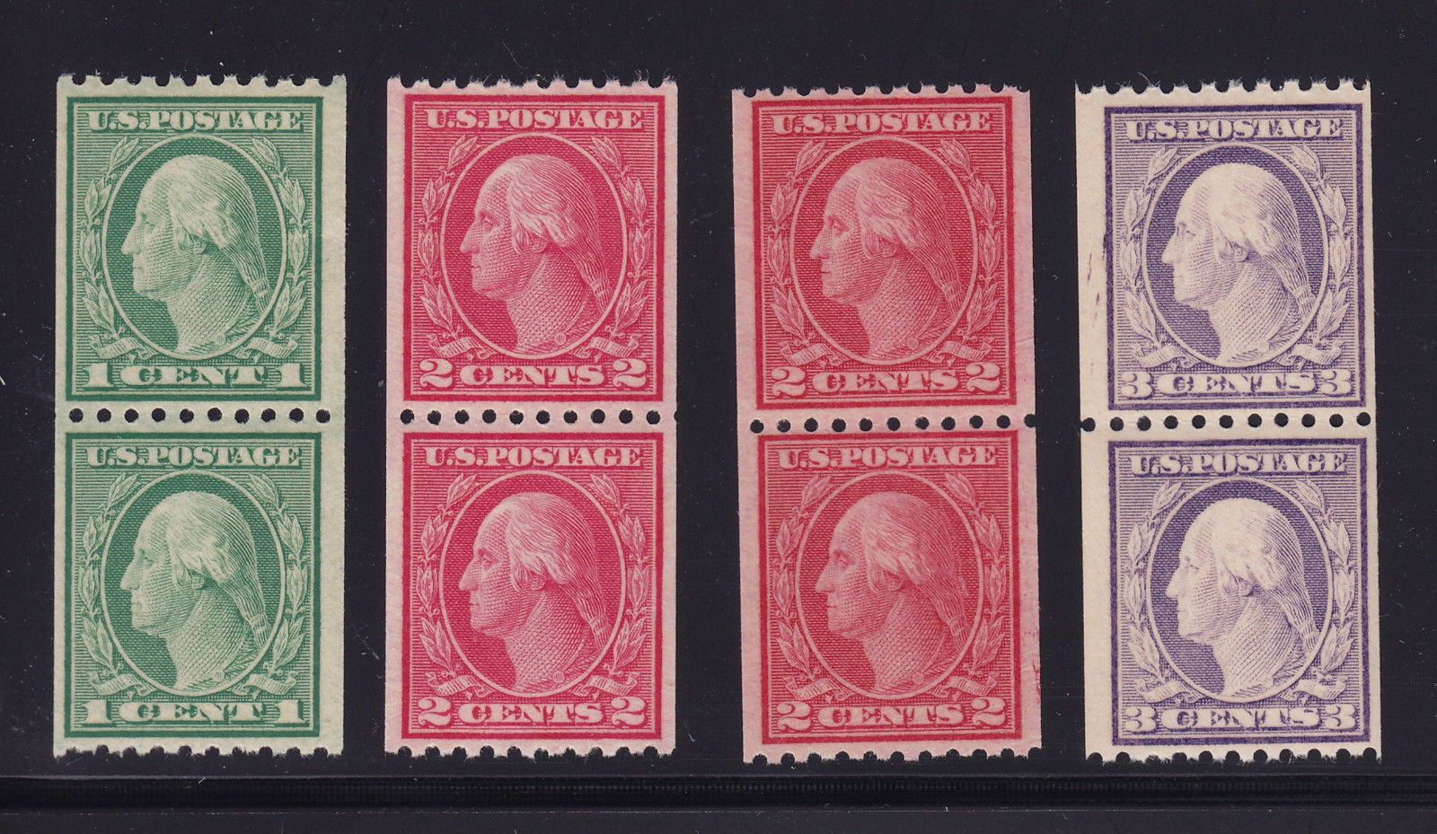 486-489 pairs set VF original gum never hinged nice color cv $ 110 ...