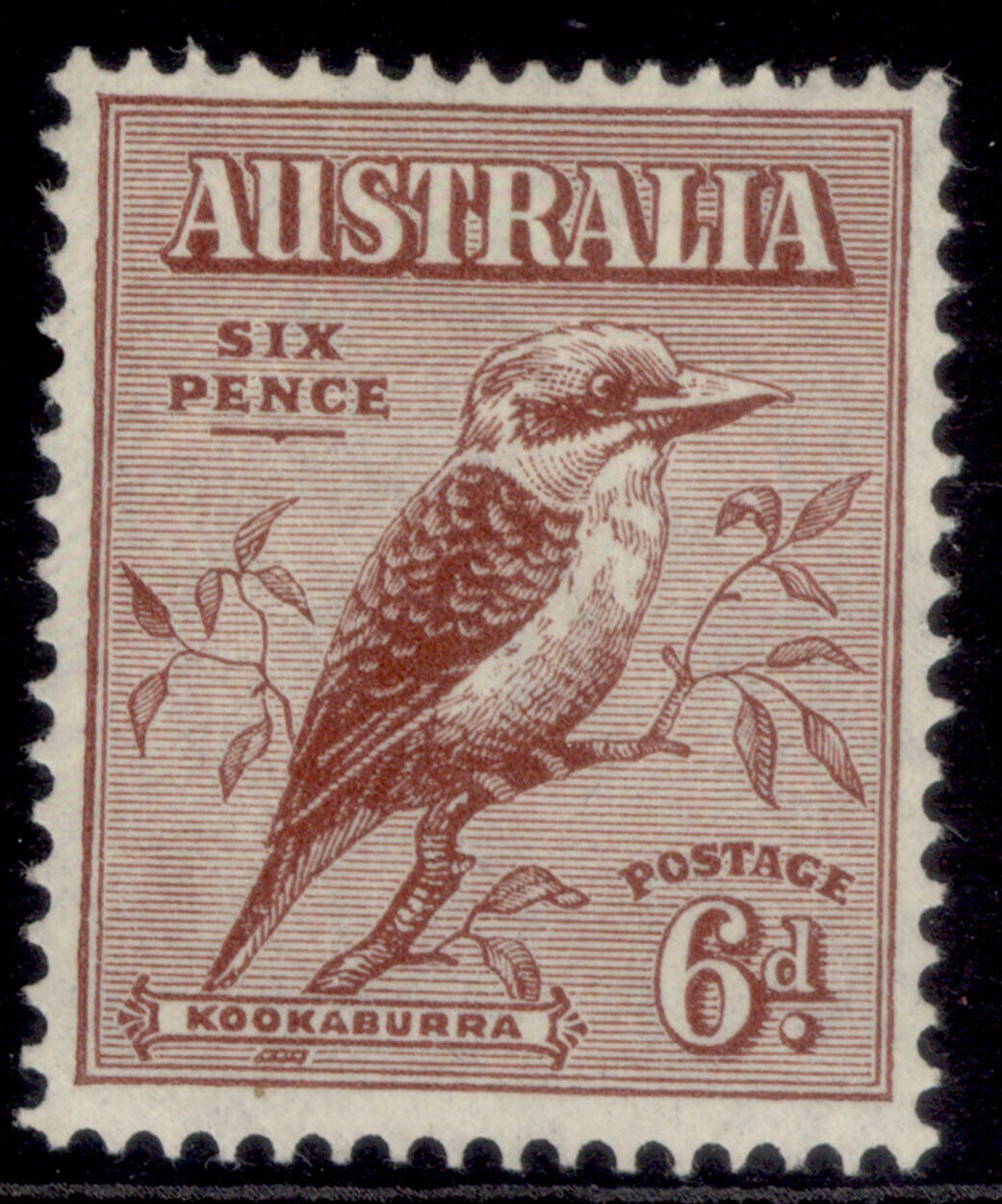AUSTRALIA GV SG146, 6d red-brown, LH MINT. Cat £18. | Australia ...