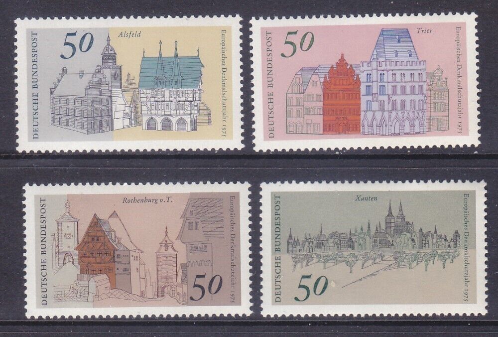 Germany 1196-99 MNH 1975 Cathedral of Mainz Millennium Set of 4 ...