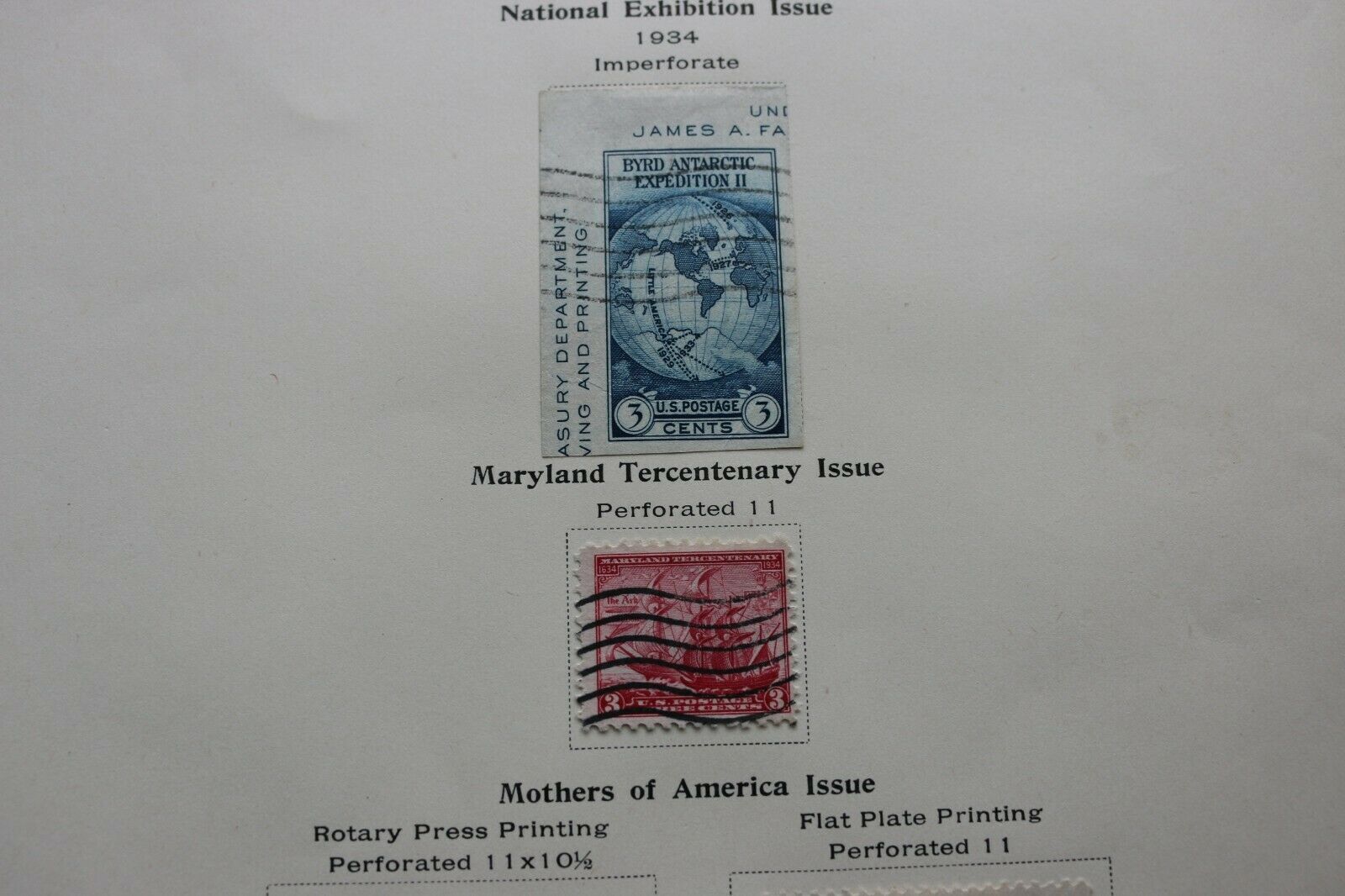 17 US Postage Stamps on Pages / HipStamp
