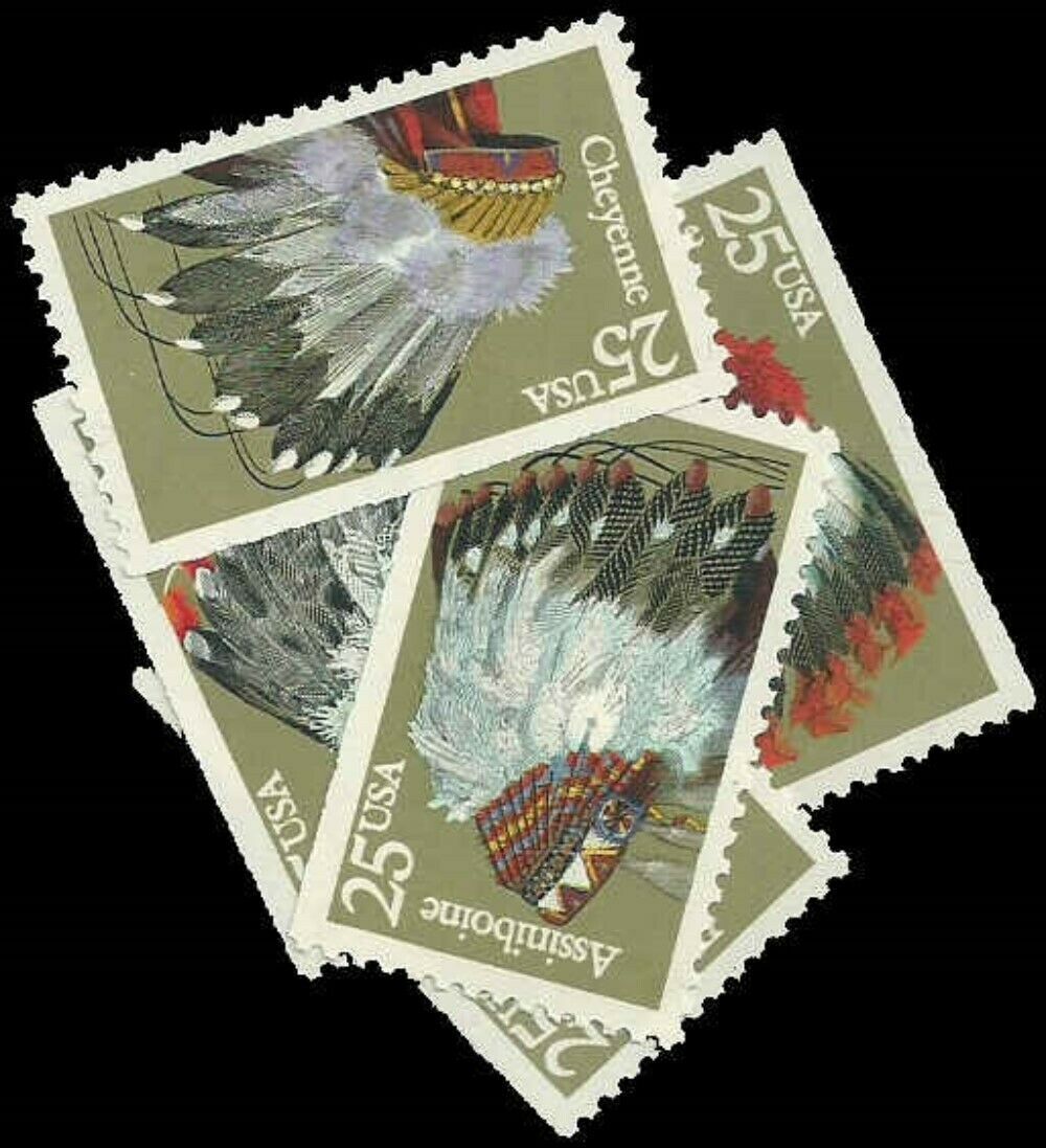 PCBstamps US #2501-2505 Bk Sgls $1.25(5x(25c)Headdresses, MNH, (1 ...