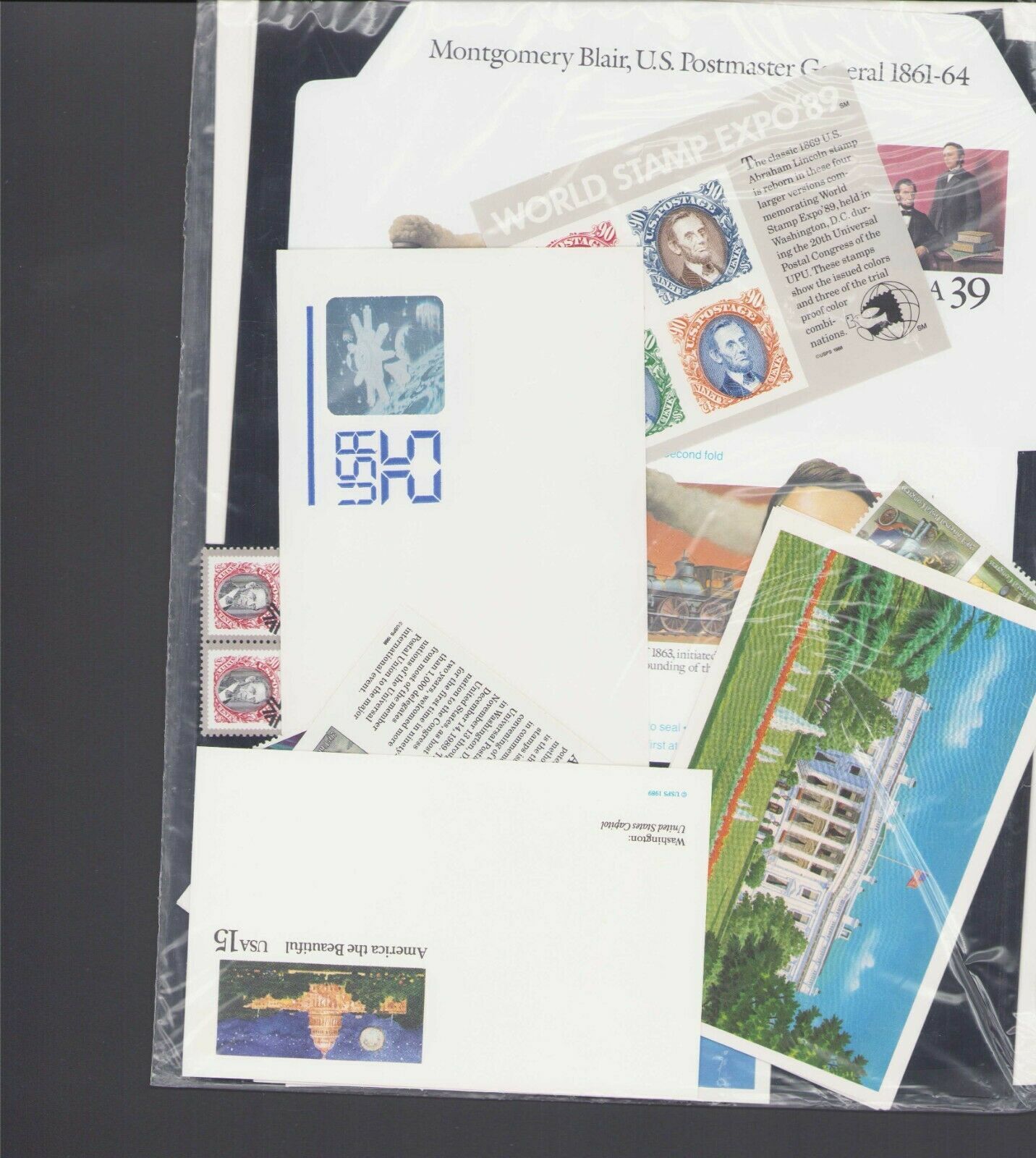 USPS UPU 1989 Stamp Public. HISTORY'S MESSAGES MARVELS OF THE MAIL ...