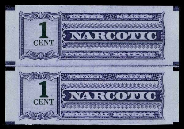 U.S. REV. Narcotics Rja105A Mint (ID # 81567) | United States, Revenues ...