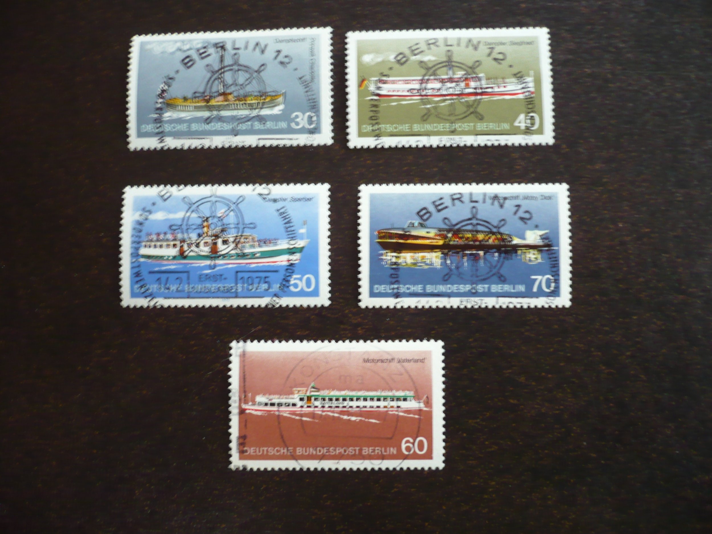 Stamps - Germany - Berlin - Scott# 9N354-9N358 - CTO Used Set of 5 ...