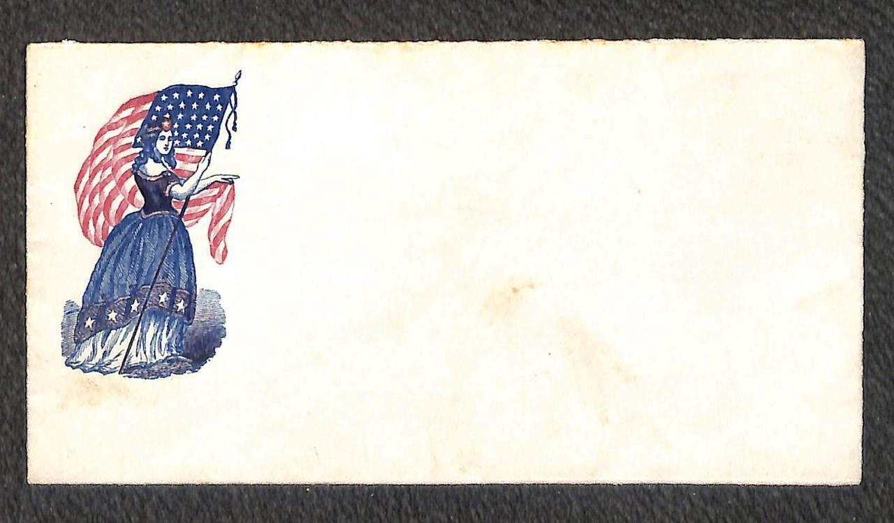 Lady Liberty & Flag Civil WAR Patriotic Cover (1860S) | United States ...
