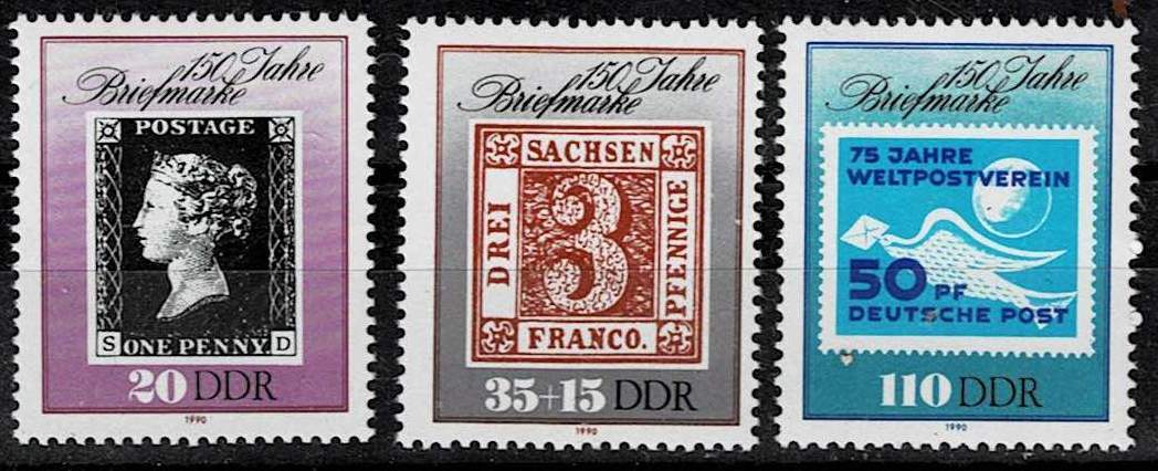 DDR 1990,Sc.#2817;-2819 MNH 150 Years Stamps | Europe - Germany ...