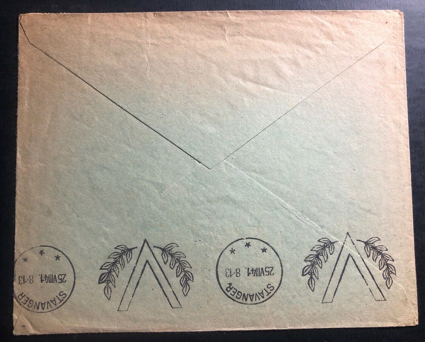 1941 The Hague Netherlands Censored Commercial Cover To Hillsvoj Norway ...