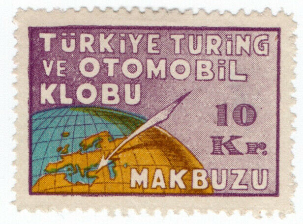 (I.B) Turkey Cinderella : Touring Car Club Receipt 10kr | Europe ...