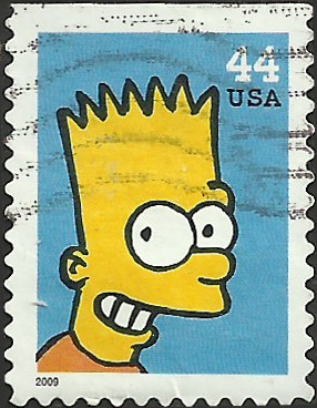 # 4401 Used Bart Simpson | United States, General Issue Stamp / HipStamp