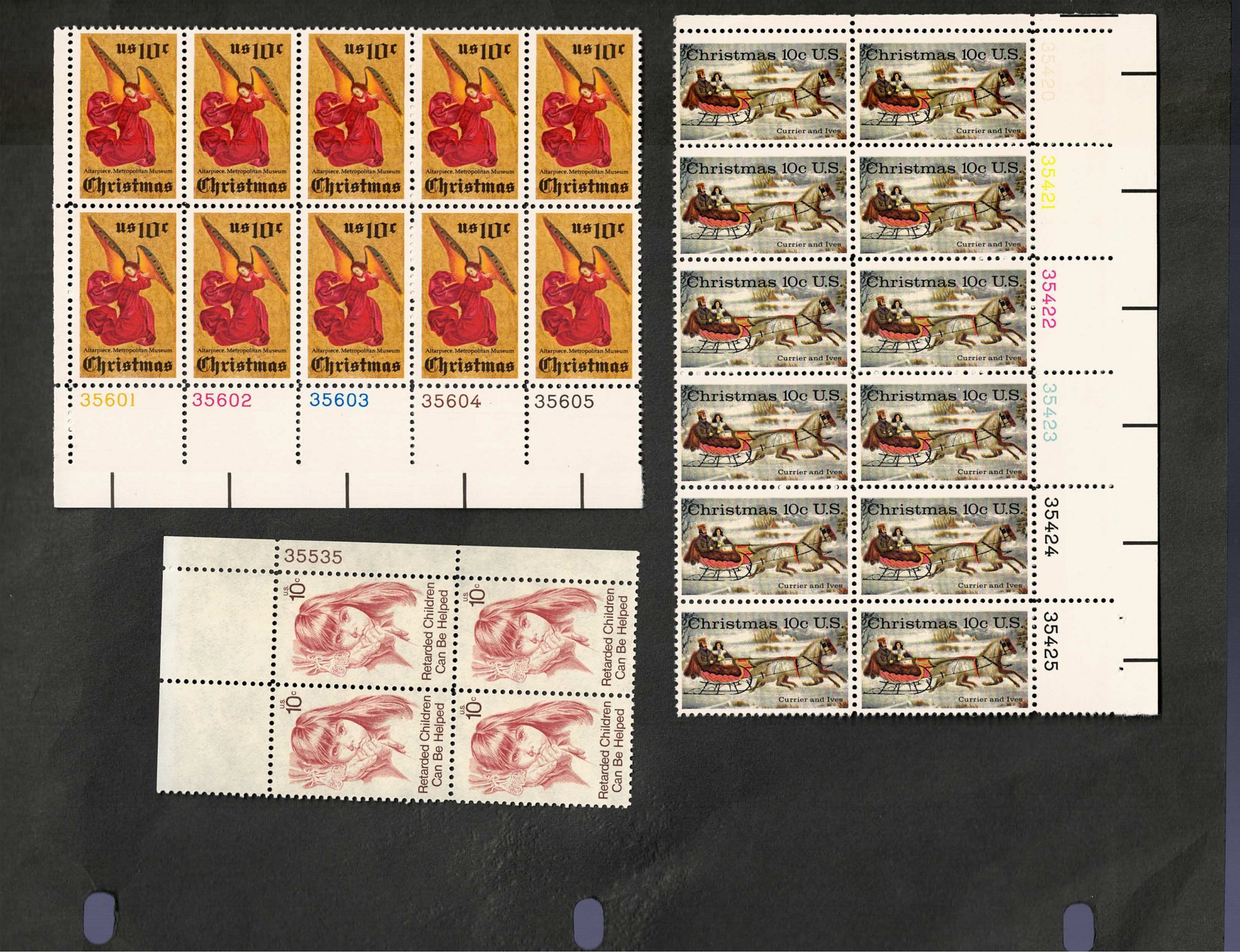 Scott # 1549-1551, MNH, Plate Blocks, CV = $ 6.50, Lot 250201-10 ...