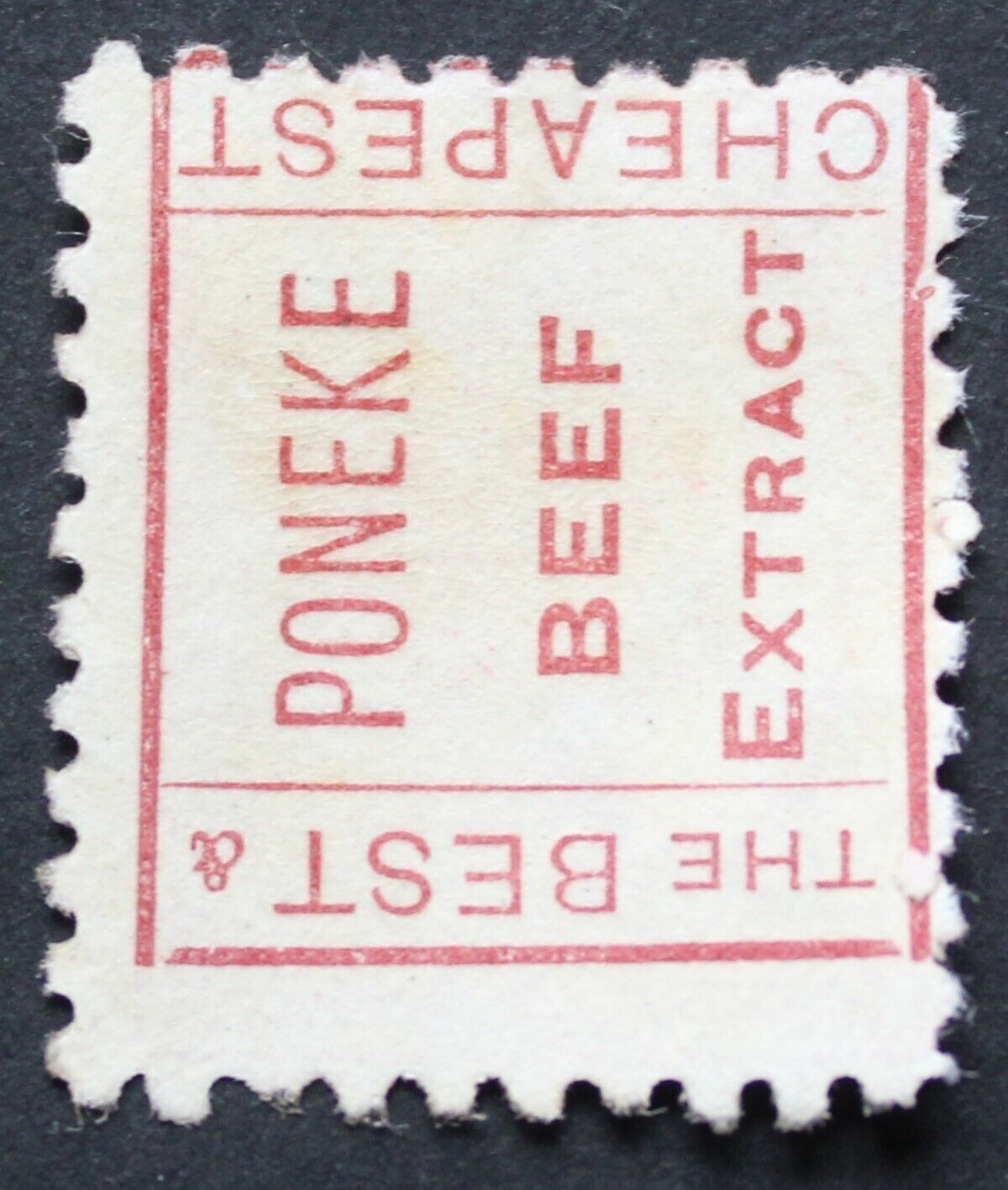 New Zealand 1893 QV One Penny Poneke Beef advert SG 218l used ...