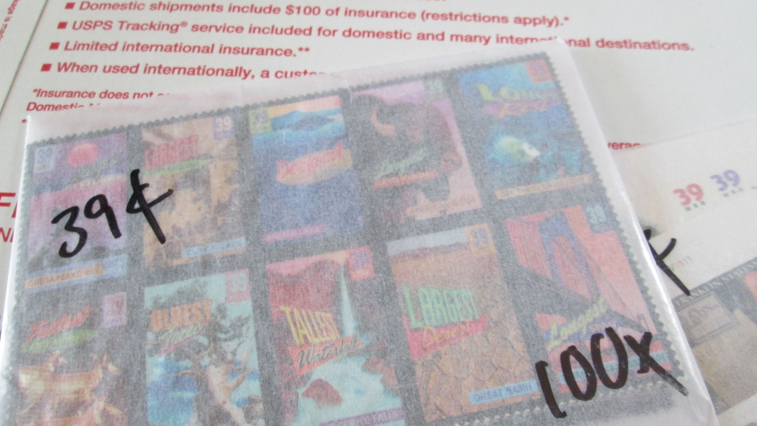 Discount Postage 200x 39c US Postage Stamps MNH Face $78.00 | United ...