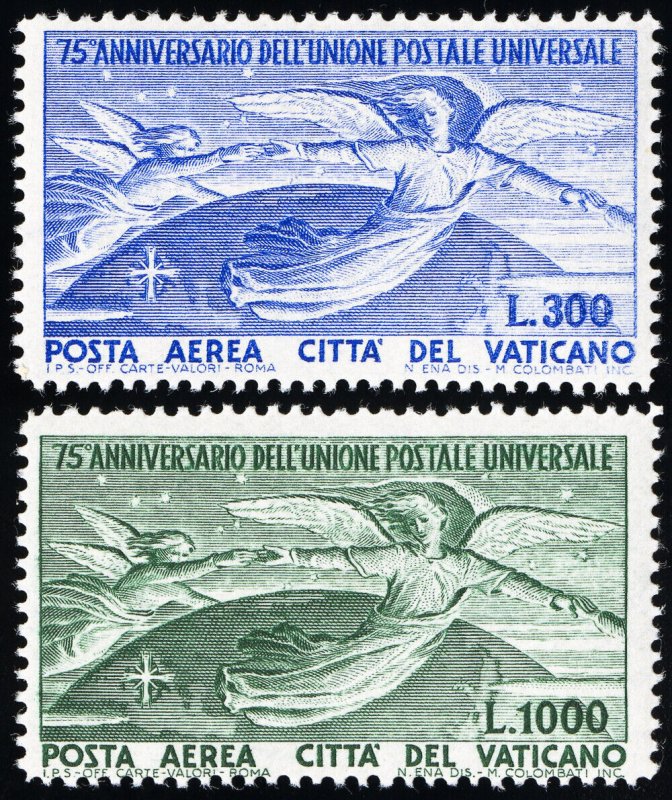 Vatican Stamps # C18-19 MNH VF Scott Value $180.00 | Europe - Vatican ...