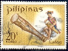 Drum Ludag Philippine Musical Instrument, Philippines SC#997 / HipStamp