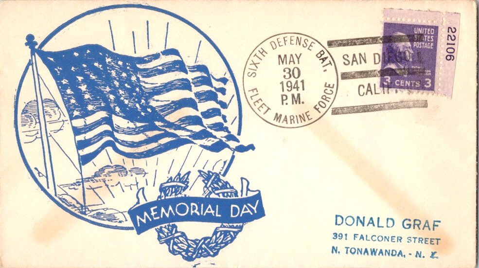 United States Marine Corps 3c Jefferson Prexie Plate Number Single ...