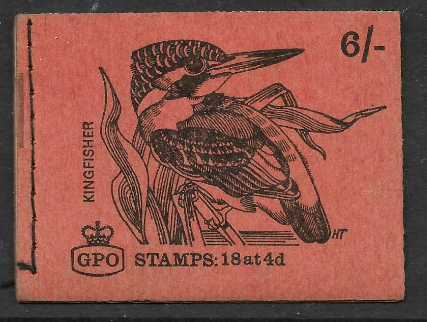 Sg QP38 6/- Kingfisher GPO Booklet - complete | United States, Stamp ...