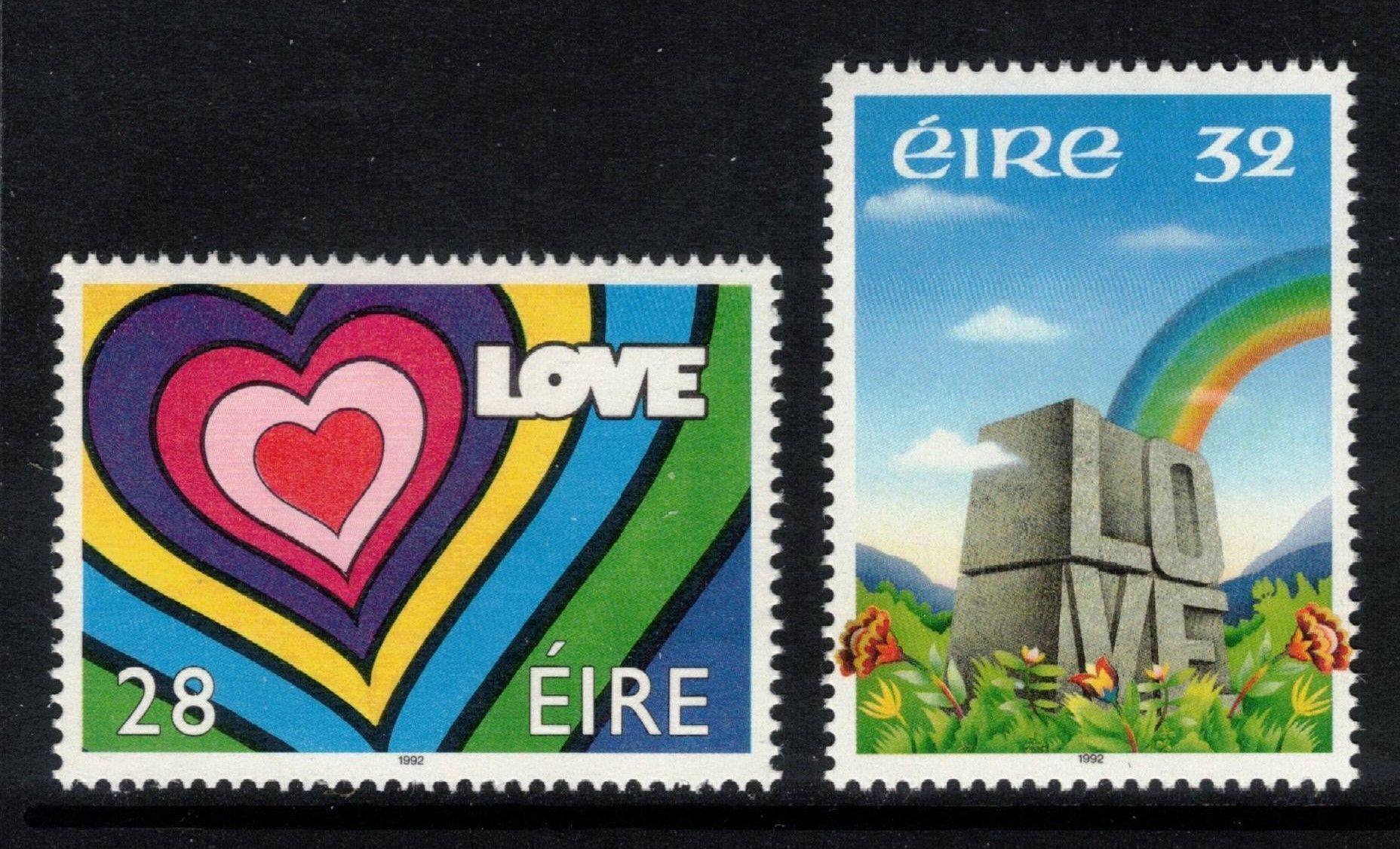 IRELAND 1992 Love Issue; Scott 852-53, SG 831-32; MNH | Europe ...