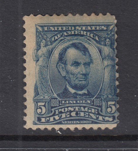 US #304 5-cent Lincoln (Mint Hinged) cv$60.00 | United States, General ...