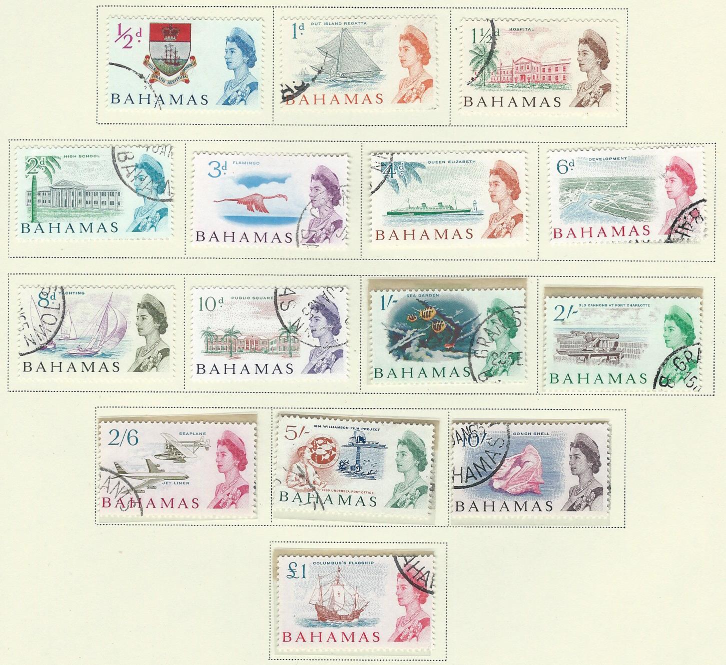 Bahamas USED S.C.# 204 - 218 | Caribbean - Bahamas, General Issue Stamp ...