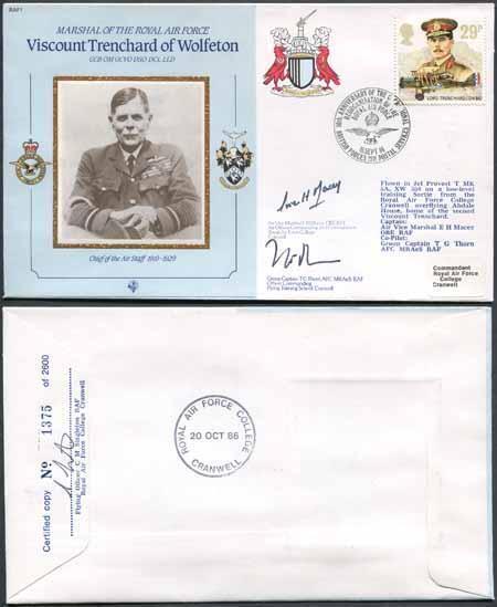 CDM1 RAF COMMANDERS SERIES Viscount Trenchard Air Vice Marshal Macey (H ...
