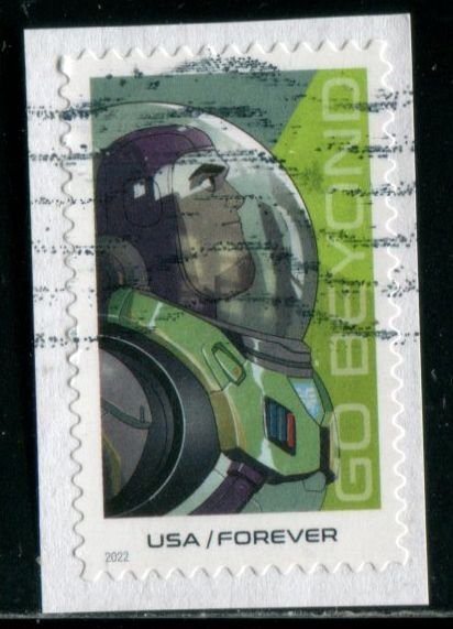 5709 US (60c) Buzz Lightyear - head in profile SA, used on paper ...