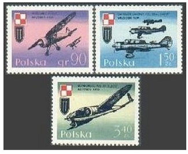 Poland 1847-1849 blocks/4, MNH. Mi 2119-2121. Martyrs of Polish Air ...