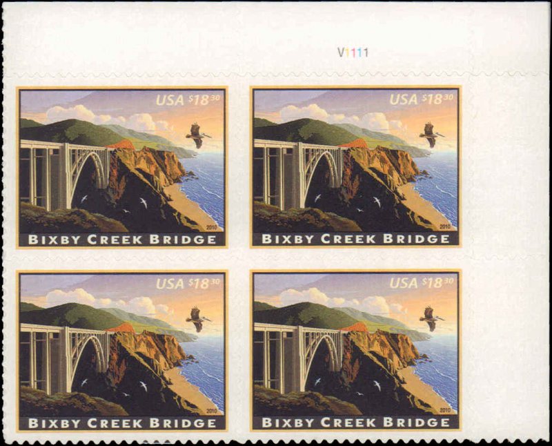United States #4439, Complete Set, Plate Blk, 2010, Bridges, Never ...
