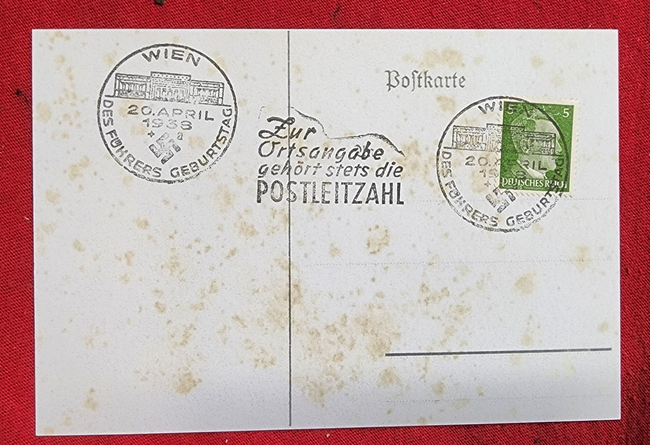 Nazi Germany Propaganda postcard SS SA NSKK Training Third Reich WWII ...