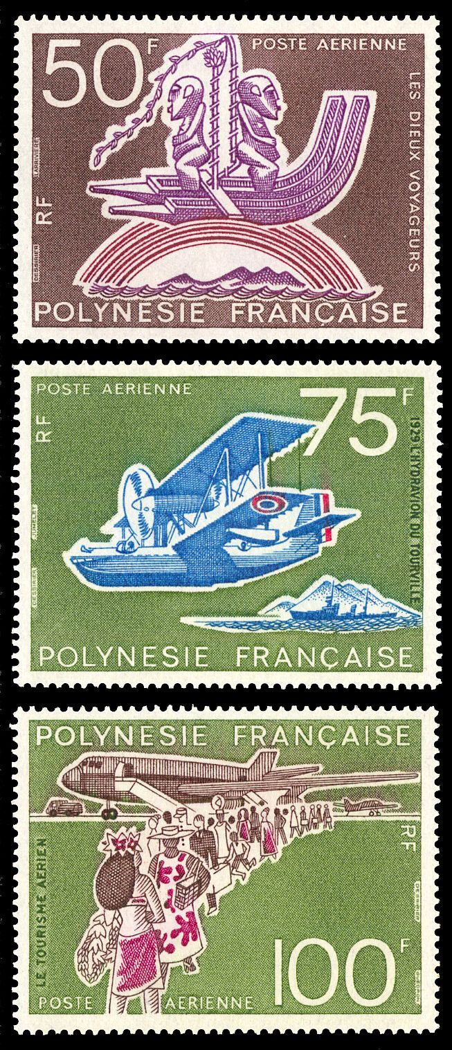 French Polynesia 1968 Scott #C45-C47 Mint Never Hinged | Europe ...