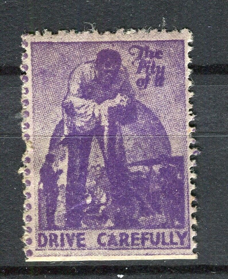 USA; 1930s-40s early Illustrated Local Special Advert Stamp, Drive ...