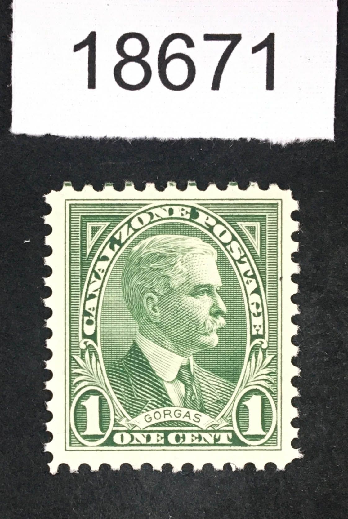 US Stamps Canal Zone # 105 DRY Printing Mint OG NH $ LOT #18671 ...