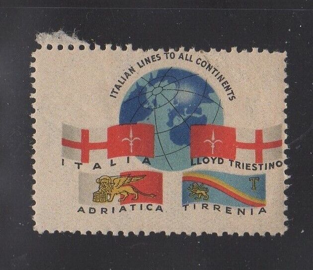 Italian Advertising Stamps - Italian Lines to All Continents ...
