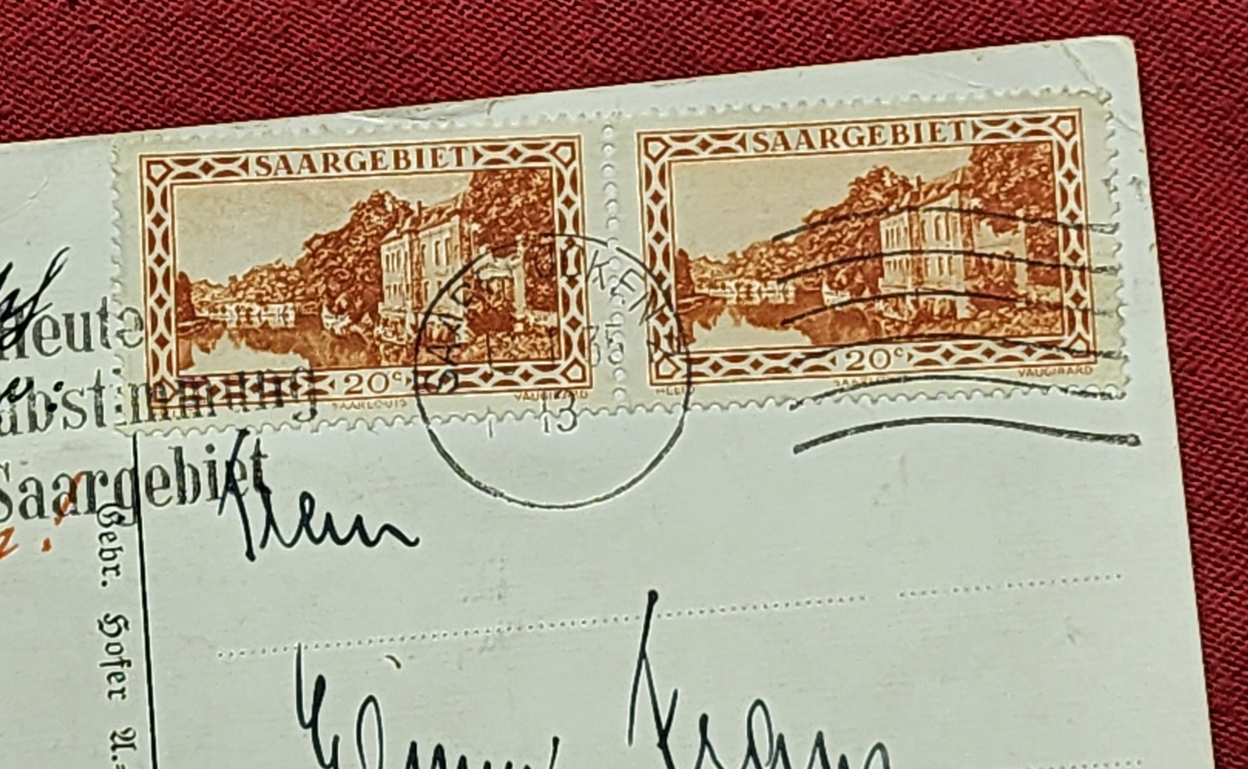 Nazi Germany Third Reich propaganda postcard Saarabstimmung 1935 WW2 ...