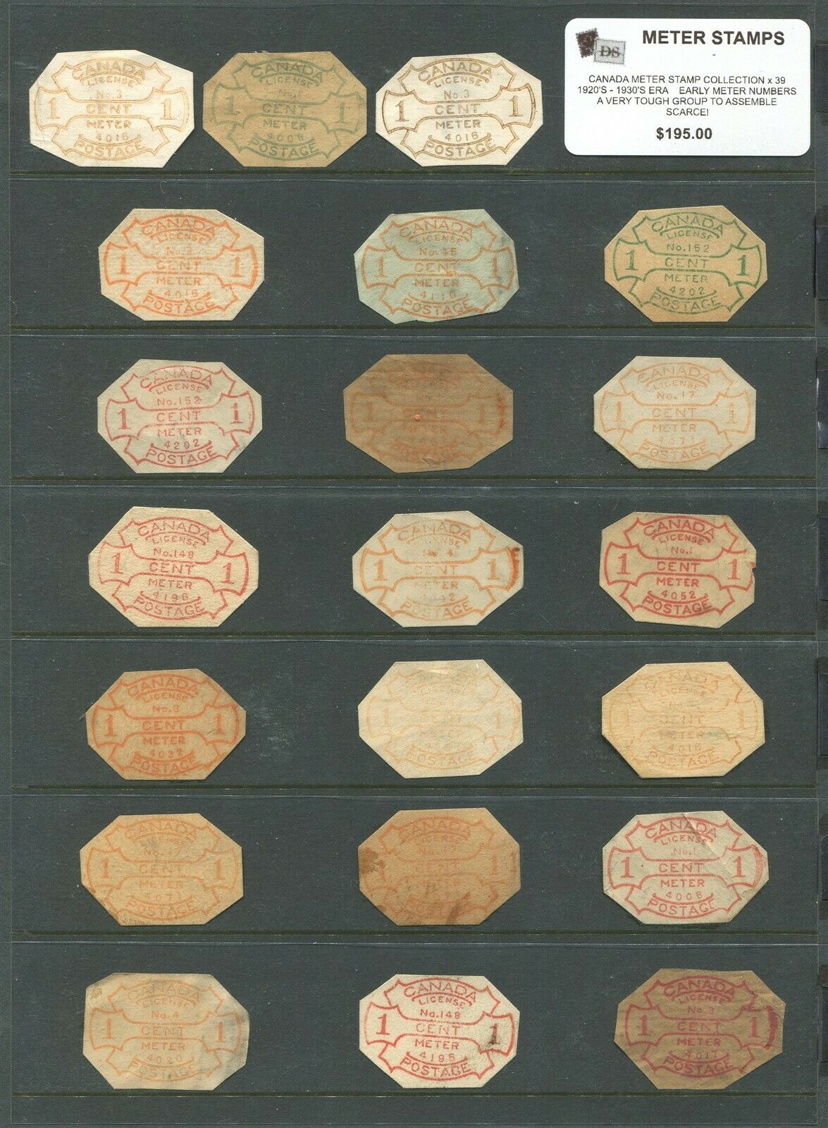 Canada Meter Postage Stamp Collection | Canada, Stamp / HipStamp