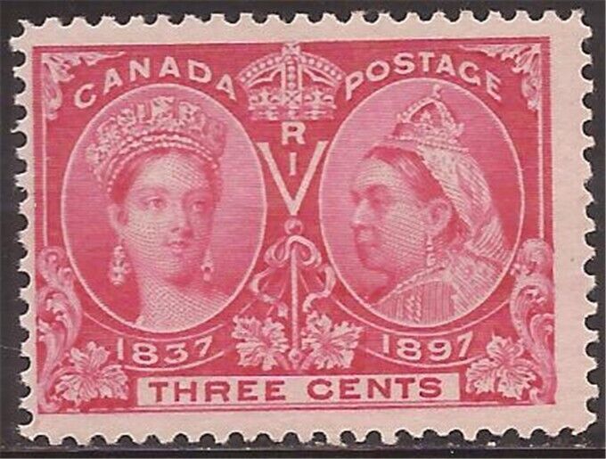 Canada - 1897 3c Queen Victoria Jubilee Stamp - Mint VLH - Scott #53 ...