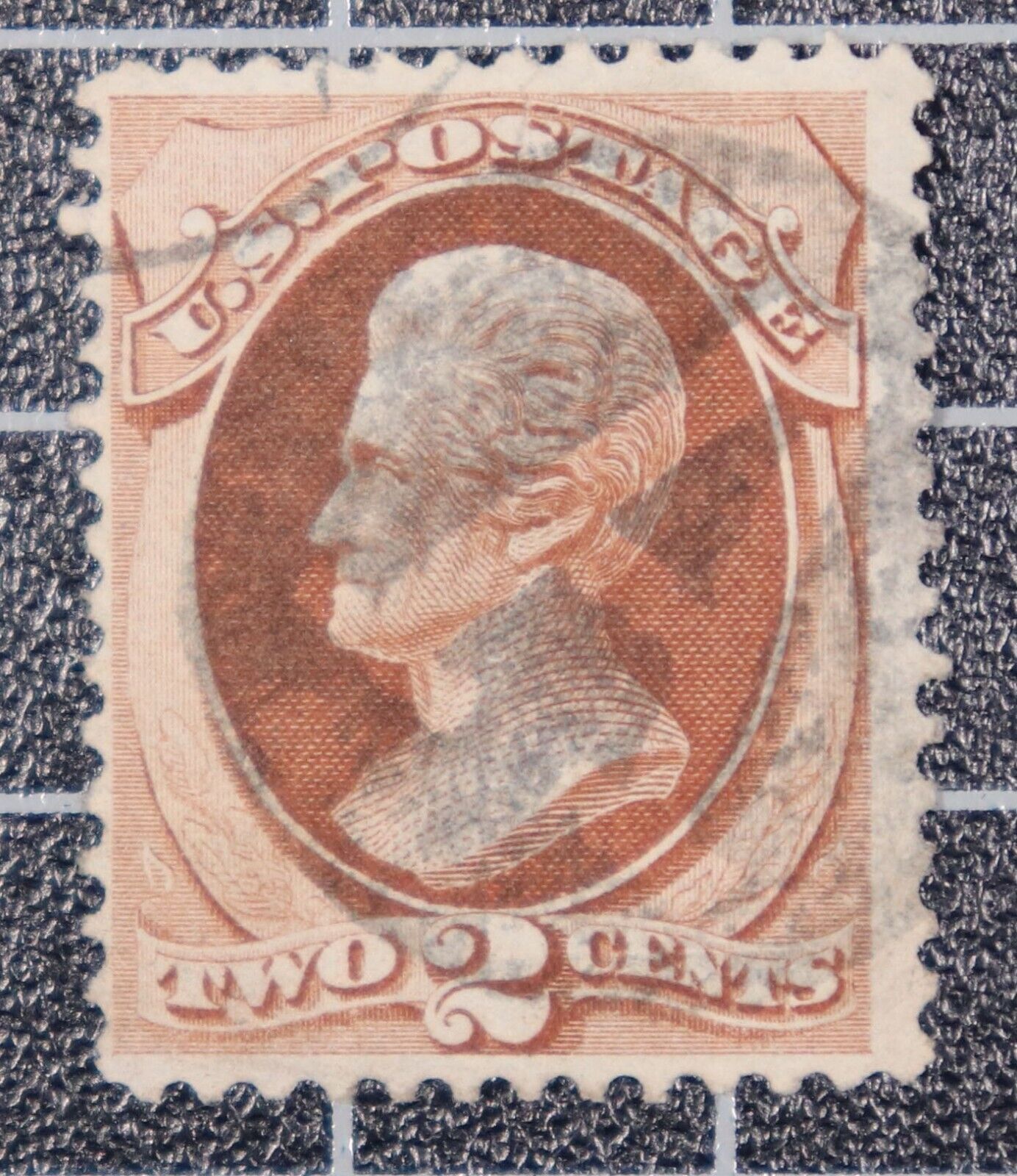 Scott 135 - 2 Cents Jackson - Used - Nice Stamp - Grilled Issue - SCV ...