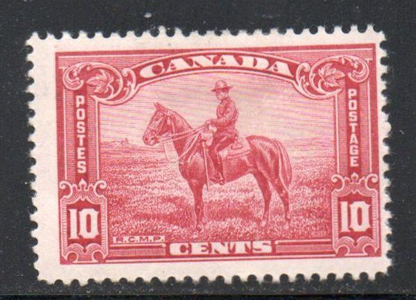 Canada Sc 223 1935 10c RCMP Officer on Horse stamp mint / HipStamp