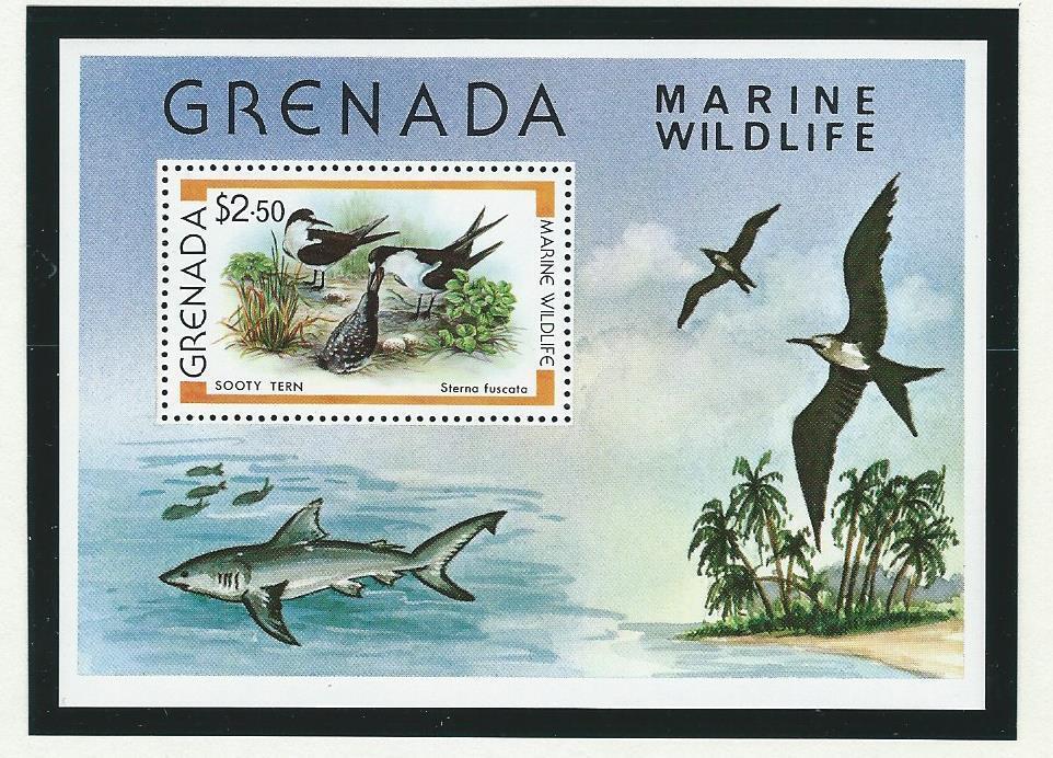 Grenada bird souvenir sheet mnh sc 941 | Caribbean - Grenada, General ...