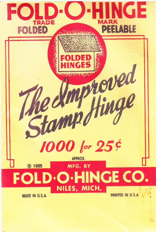 1 PACK OF "GREEN" FOLD-O-HINGE THE 3RD BEST STAMP HINGES EVER MADE ...