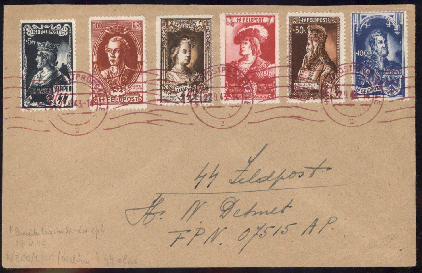 3rd Reich Germany 1943 Waffen SS Belgium Legions Germanic Kings MiIX ...