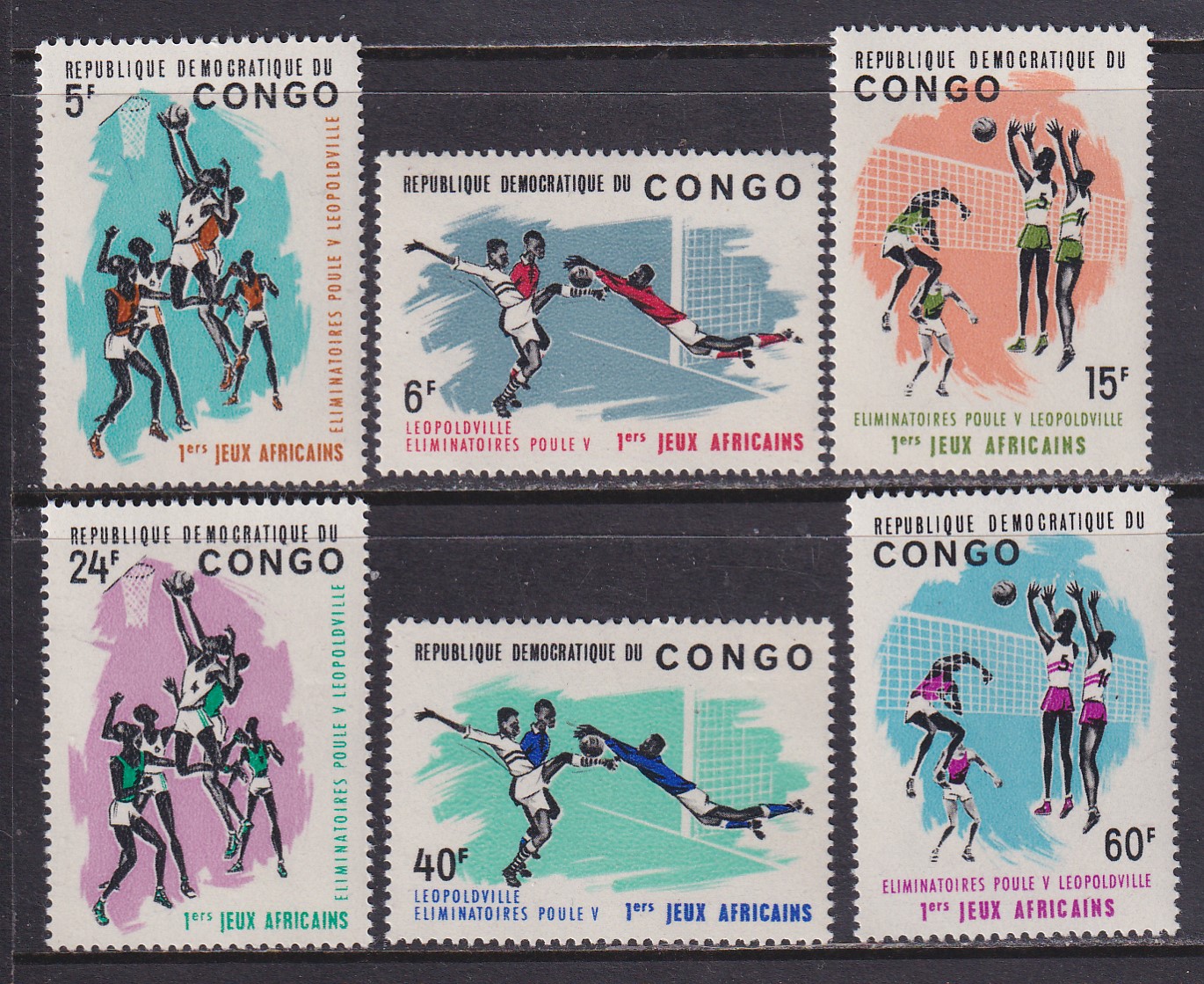 Congo Democratic Rep. (1965) #528-33 MNH. Wholesale 50 sets at 10c/set ...