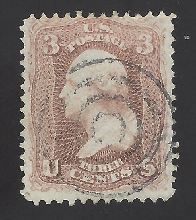 US Scott #65 Used VF Fancy Cancel Stamp 3c Washington | United States ...