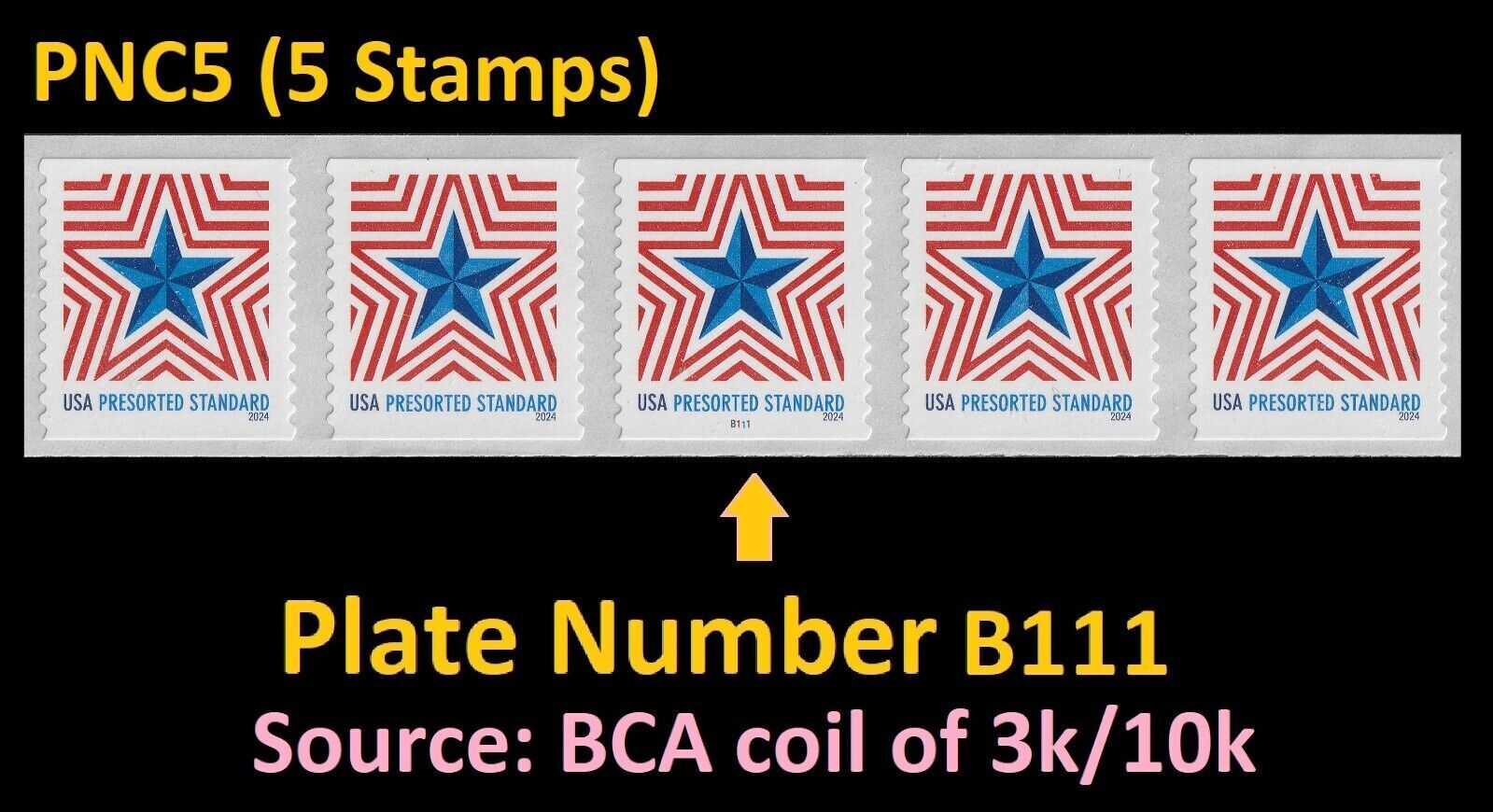 US 5832 Radiant Star presorted standard 10c PNC5 B111 MNH 2024 | United ...