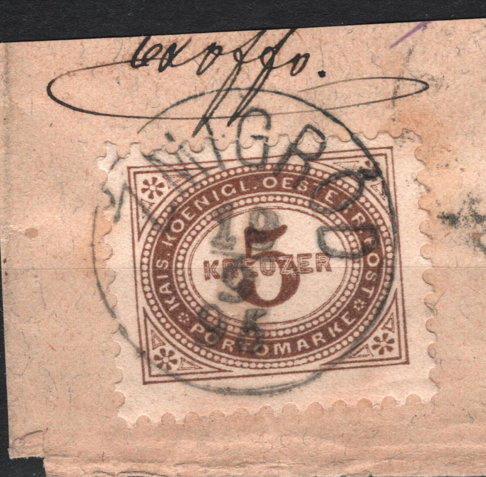 POLAND Austria Postmark *ŻMIGRÓD* 1895 CDS Tarnów Registered Piece ...