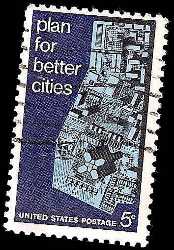 # 1333 Used Urban Planning | United States, General Issue Stamp / HipStamp